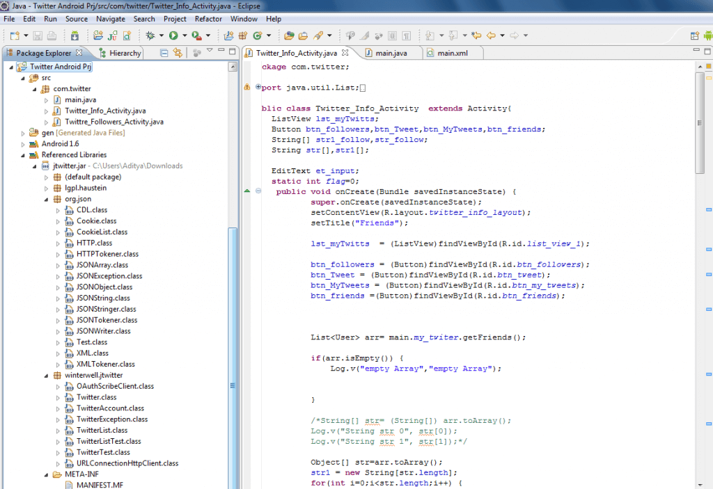 Android Jtwitter : Twitter Connect Tutorial - Mobisoft Infotech