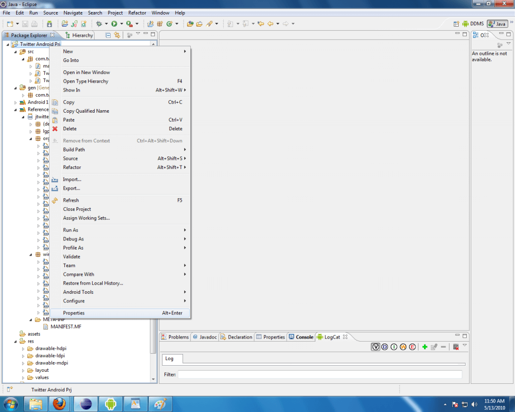 Android Jtwitter : Twitter Connect Tutorial - Mobisoft Infotech