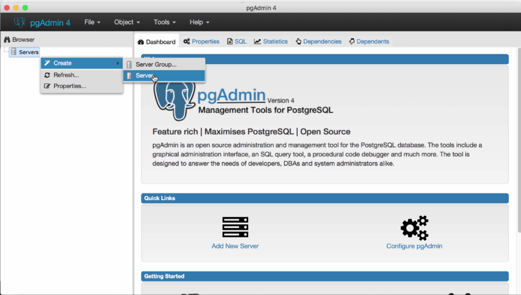 How to Setup a PostgreSQL Server for Development Deployment?